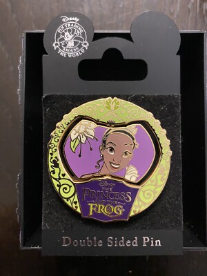 Disney Princess And The Frog Double Sided Pin 2009 Spinner NOC | eBay