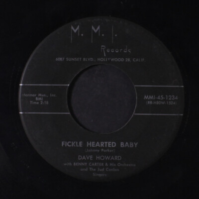 DAVE HOWARD: fickle hearted baby / the fortune i hold M.M.I. 7" Single ...