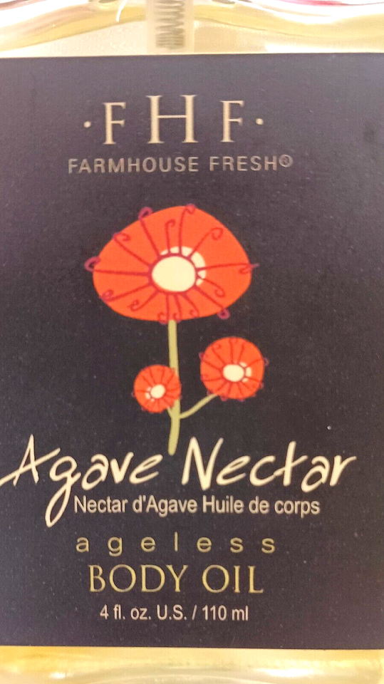 AGAVE NECTAR AGELESS BODY OIL FARMHOUSE FRESH 4FL OZ | eBay