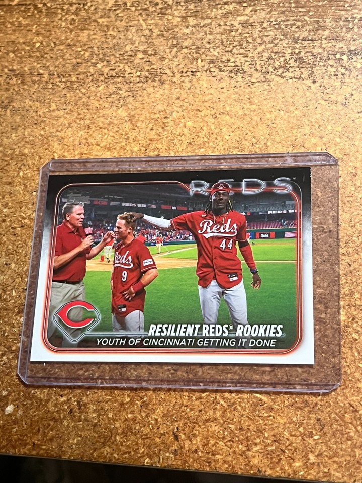 2024 Topps Baseball # 133 Resilient Reds Rookies Cincinnati Reds ...