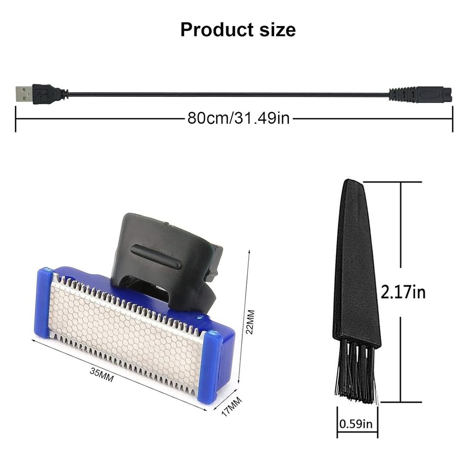 Rechargeable Microtouch Solo Electric Shaver Replacement Heads ...