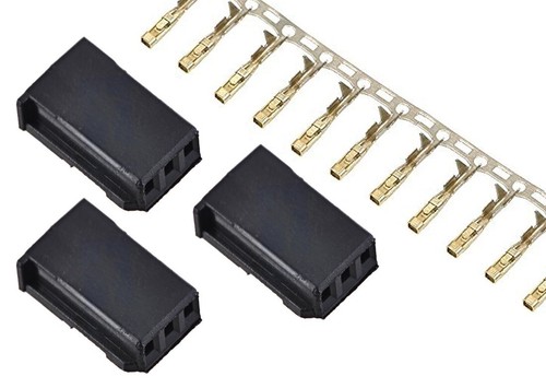 50 set Futaba Jr Hitec RC Servo Female Connector Gold Plated Crimp ...