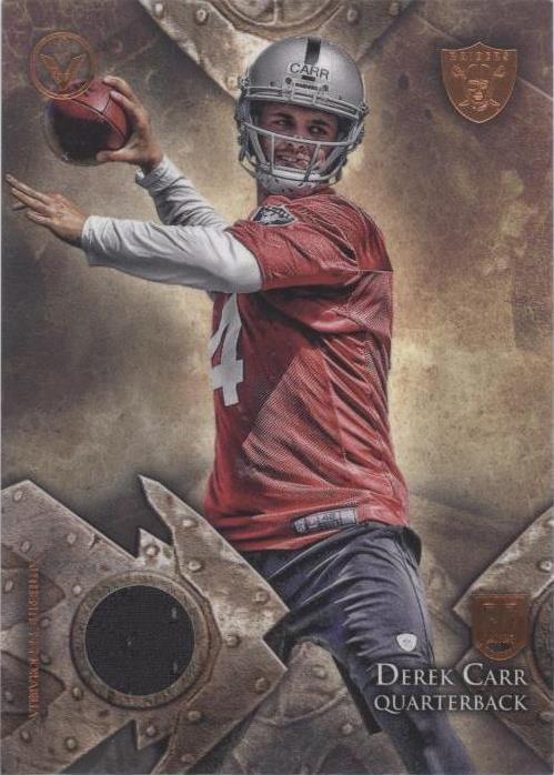 2014 Topps Valor - Rookie Relics Derek Carr #VRR-DC (MEM, RC) for sale ...