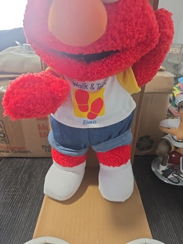 Vintage 1997 Sesame Street Elmo Walk And Talk Tyco Original Box New | eBay
