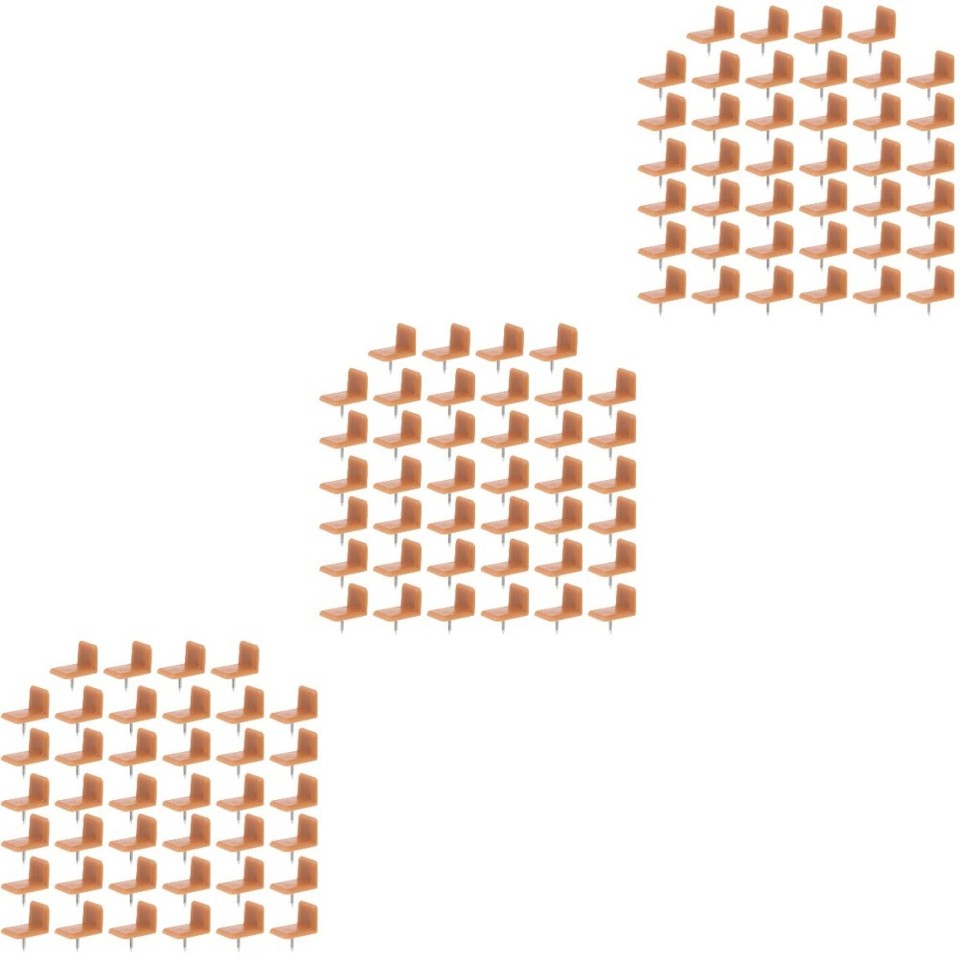 120 pcs Tack in Drawer Tack Glide Plastic Drawer Glides L Shaped Drawer ...