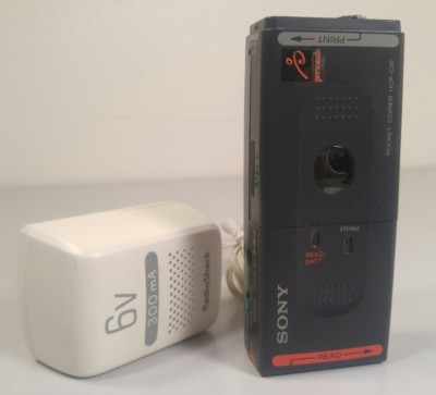 Vintage Sony Pocket Scanner Copier HCP-C10 Very Rare w/ Mismatched 6V ...