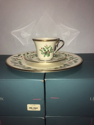 LENOX DIMENSION COLLECTION HOLIDAY 3 PC PLACE SETTING | eBay