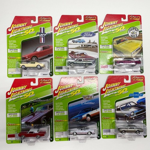 Johnny Lightning Classic Gold Limited Edition COMPLETE SET OF 6 Version ...
