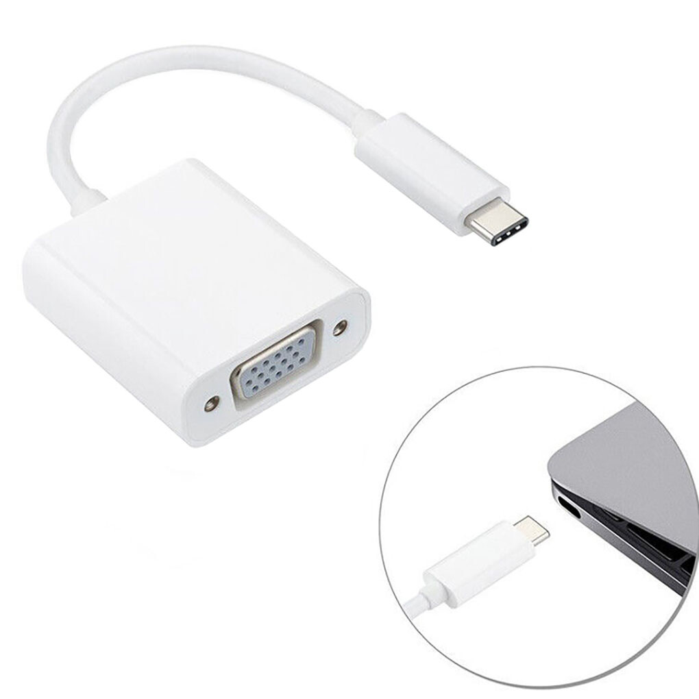 USB C 3.1 To VGA Cable Adapter USBC Video Converter | eBay