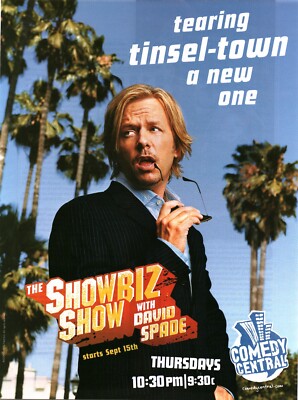 2005 PRINT AD - COMEDY CENTRAL TV SHOW AD - THE SHOWBIZ SHOW DAVID ...