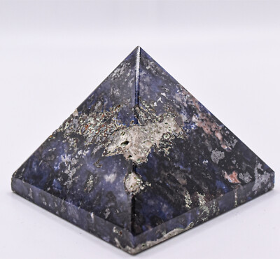 57mm Blue Sodalite Pyramid Natural Crystal Sparkling Mineral Gemstone ...