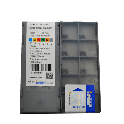 ISCAR CCMT060204-SM IC907 CCMT2-1-SM IC907 Ccarbide Inserts 10pcs | eBay