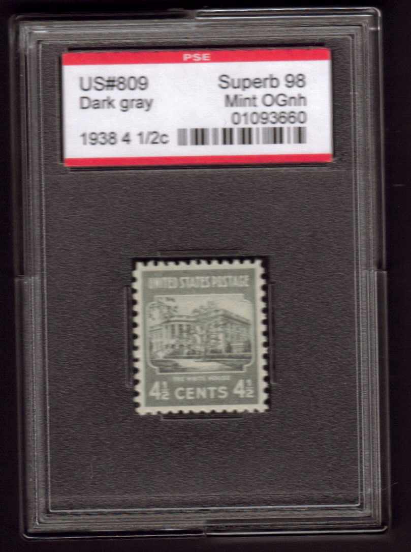 MALACK 809 SUPERB OG NH, w/PSE (GRADED 98 (ENCAPSULA..MORE.. g4381 | eBay