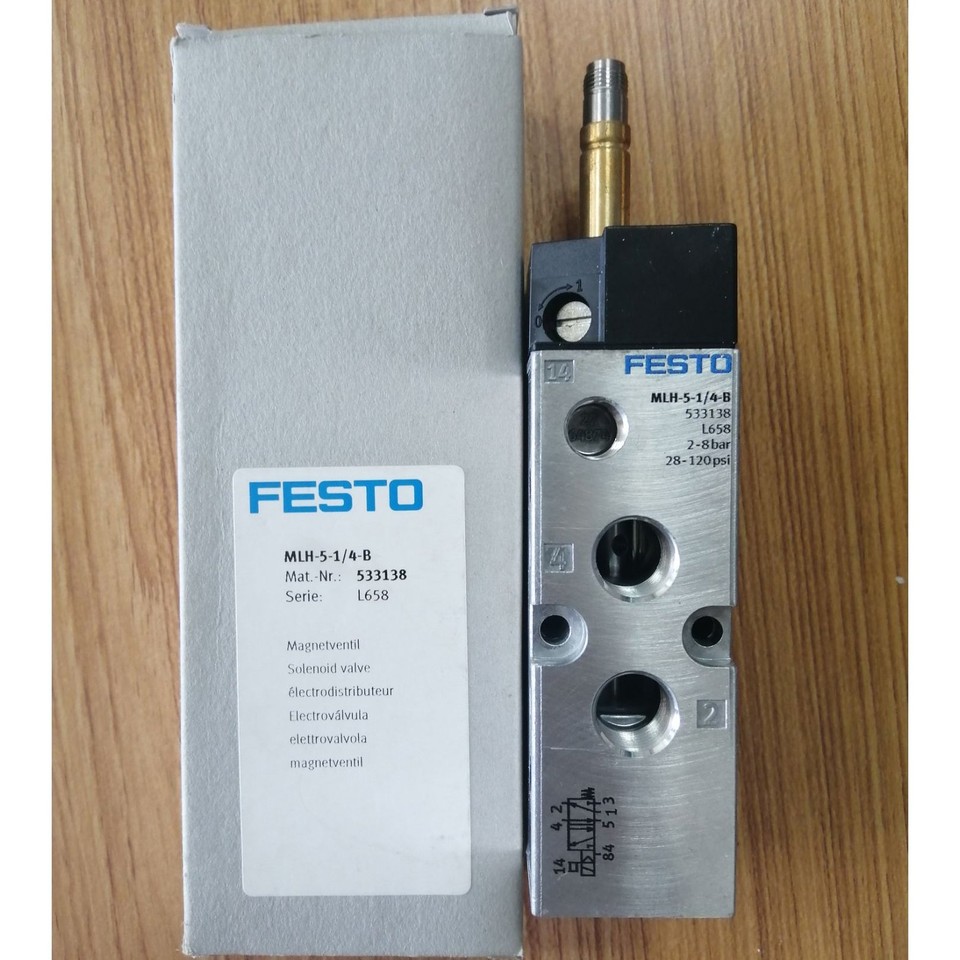 Festo MLH-5-1/4-B 533138 Solenoid Valve New One Free Shipping MLH51/4B ...