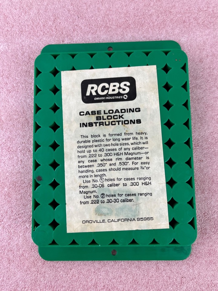 RCBS Case Loading Block | eBay