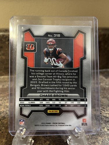 2023 Panini Prizm Football Chase Brown Rookie Card | eBay
