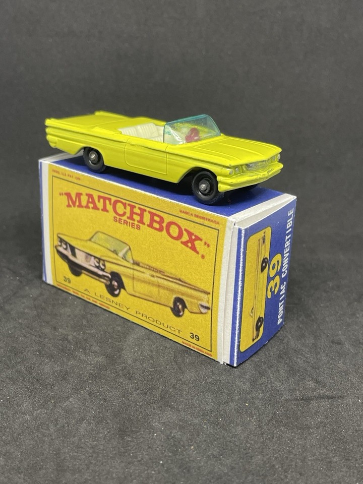 Matchbox Lesney 39 Custom Pontiac Convertible Nice Repro Box. | eBay