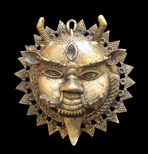 Antique/Old Tibetan Mahākāla Buddhist Mask - Wrathful Deity, Evil ...