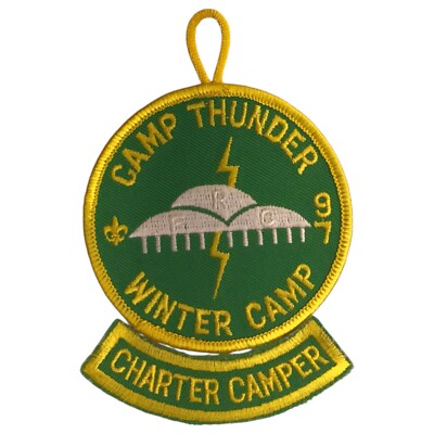 Flint River Council GA 1997 Camp Thunder Winter Charter Patch YEL Bdr ...