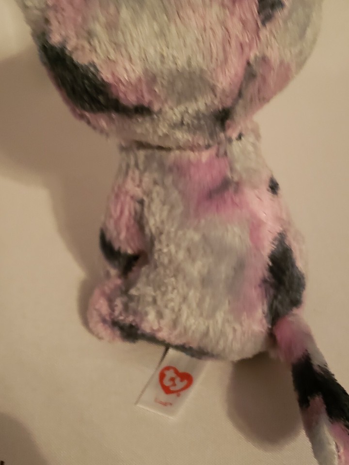TY Beanie Boos Lindi Cat Pink Gray Black No Tag 6" | eBay