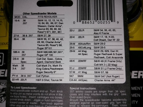HKS SpeedLoaders All Model Revolvers 10-A 36-A, 25M, 586-A, 587 27A, DS ...