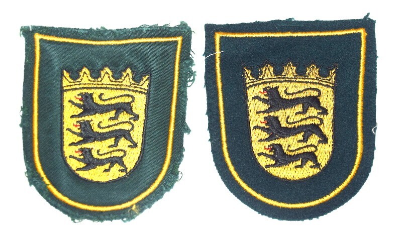 STUTTGART GERMANY - SET OF 2 –Sheriff or Police Patch BLACK FELT ...