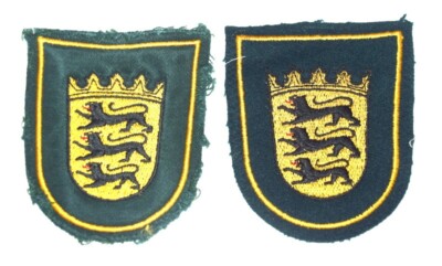 STUTTGART GERMANY - SET OF 2 –Sheriff or Police Patch BLACK FELT ...