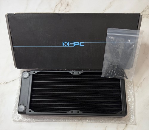XSPC EX240 Multiport Dual Fan (2 x 120mm) Radiator Copper and Brass ...