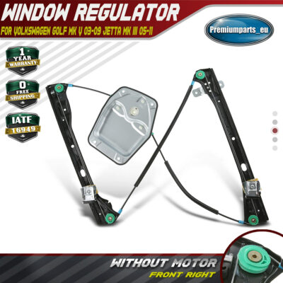 Electric Window Regulator Front Right Side for VW Golf MK5 Jetta MK3 ...