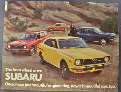 1973 Subaru Brochure Sheet GL Coupe DL Sedan Wagon Nice Original 73 | eBay