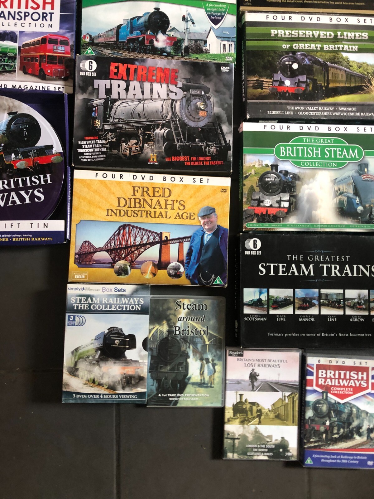 Collection of 89 X Railway/Steam train DVDs | eBay UK