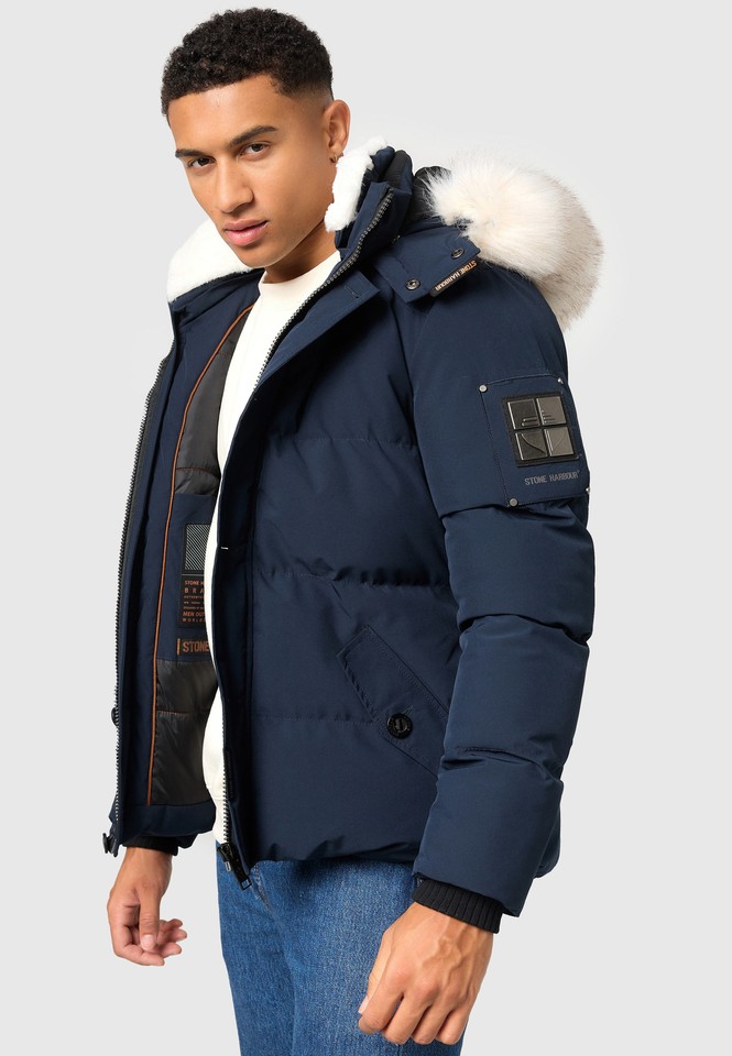 Stone Harbour Halvaar Herren Winterjacke gefüttert Winter Jacke warm ...