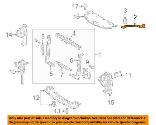 53203-78010 Toyota Support sub-assy, radiator, lh 5320378010, New ...
