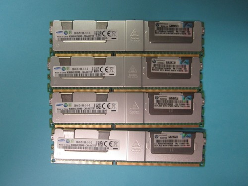 128GB Samsung (32GBx4) 4Rx4 PC3-14900L DDR3 EEC Memory M386B4G70DM0-CMA ...