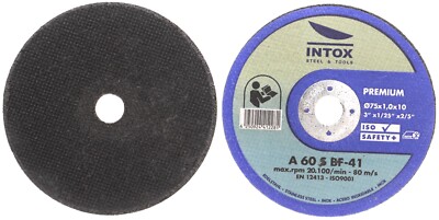 INTOX Trennscheiben 75mm x 1,0mm 50 Stück Inox Akku Flexscheibe für ...