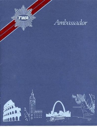 TWA Ambassador Service Menu and In Flight Duty Free Shopping Guide 1989 ...