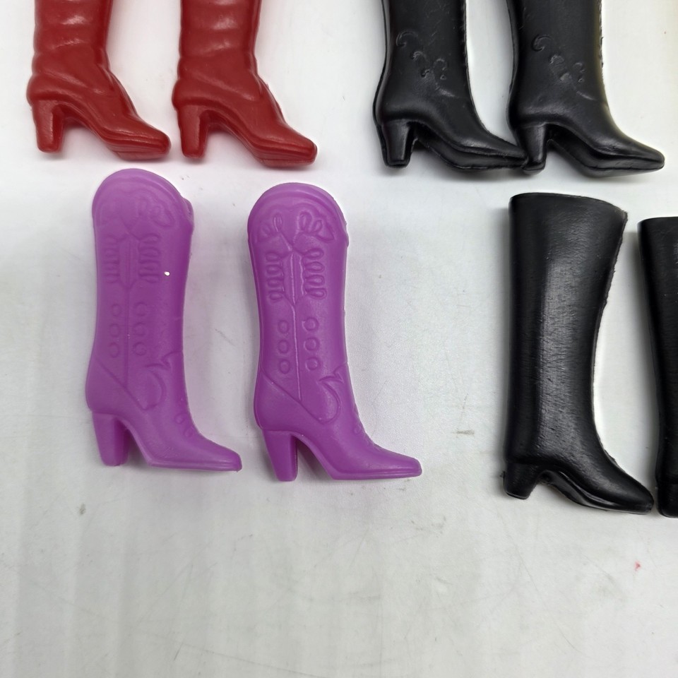Vintage 1960s Barbie Fashion CLONE MOD ERA GoGo Faux Lace Up Boots Lot ...