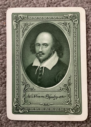 vintage swap playing card US wide William Shakespeare | eBay