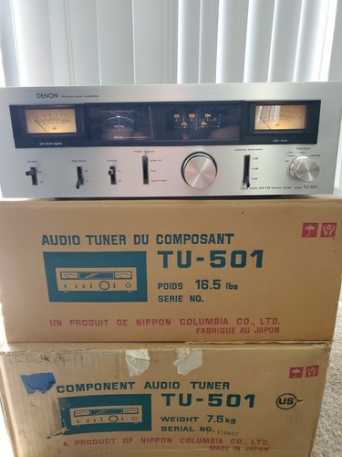 Denon TU-501 Vintage Audio Tuner + Original 2 Boxes RARE !!! | eBay