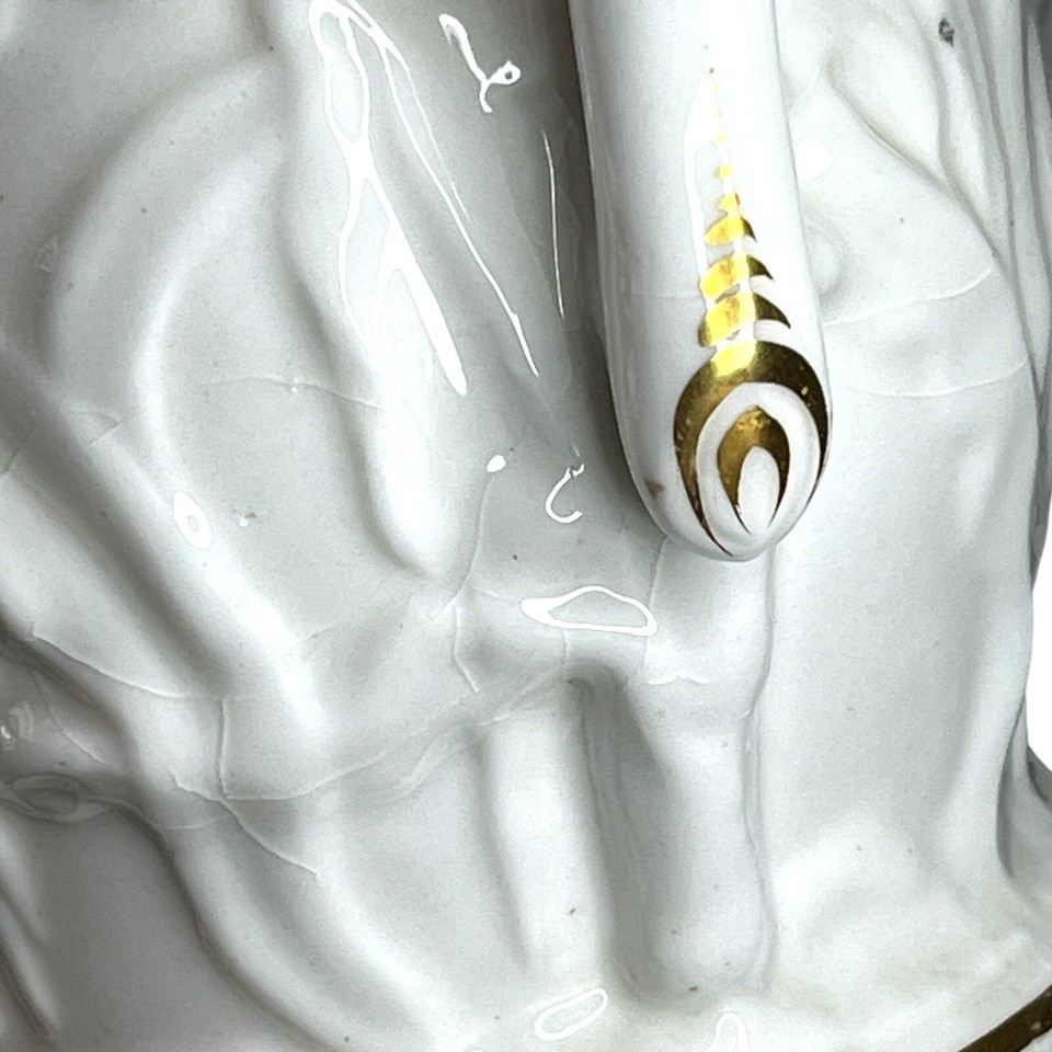 Charles Cartlidge & Co. Joshua Jones Antique White Corn Pitcher Gold ...