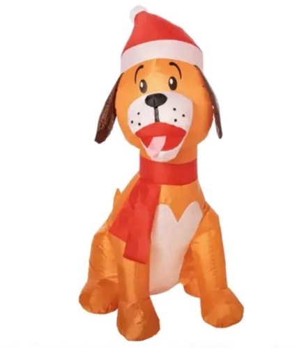 Holiday Time Airblown Inflatable 3.5 Ft Light-Up Darling Dog OPEN BOX ...