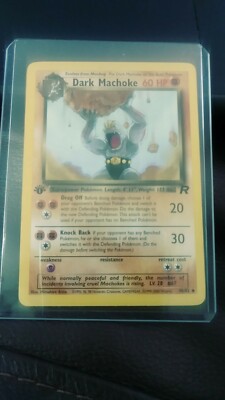 1st Edition Rocket Dark Machoke card in Gem Mint condition. | eBay