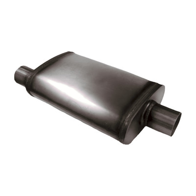 Jones Exhaust 4" x 9" x 14" Universal Max Flow Oval Muffler 2.5" Offset ...