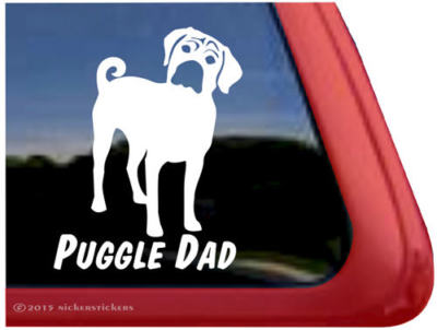 Puggle Dad | High Quality Puggle Vinyl Dog Window Decal Sticker | eBay