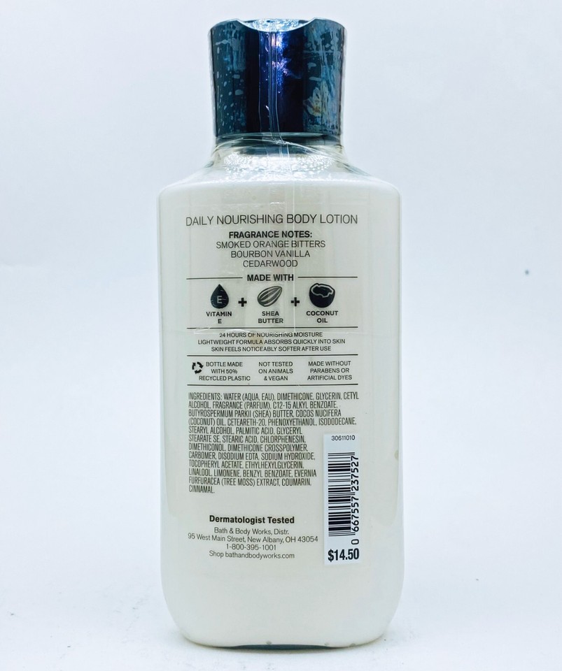 4 Bath & Body Works SMOKED OLD FASHIONED 24HR Moisture Body Lotion ...