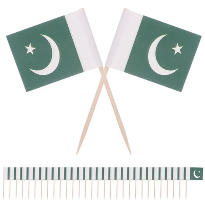 100pcs Pakistan Flags Sticks Small Flags Decorations Pakistan Flags ...