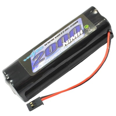 Voltz Tx 9.6V 2000Mah Nimh Square Battery Pack W/Futaba Connector ...