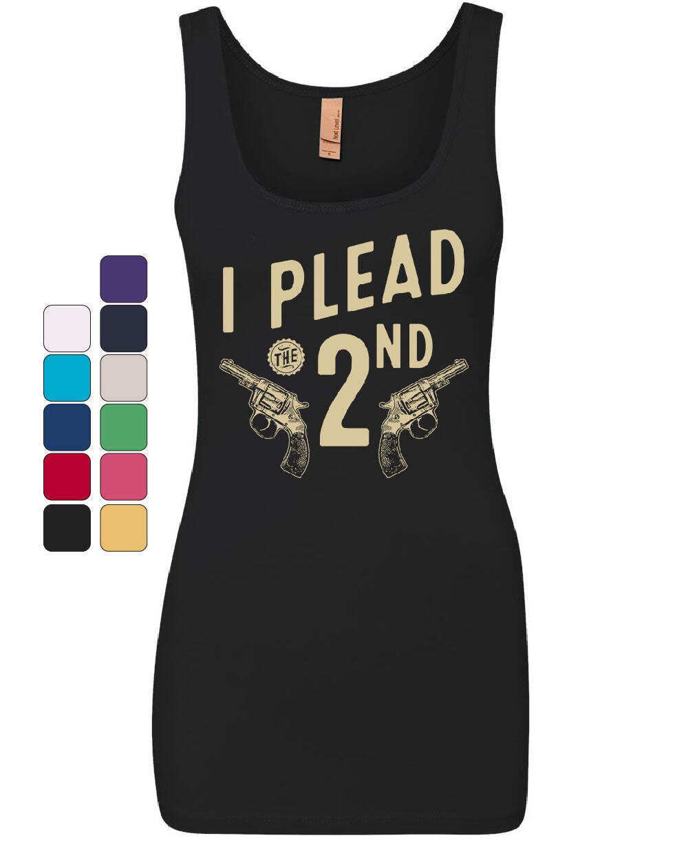 I Plead the 2nd Amendment Women's Tank Top Gun Rights 2A Constitution ...