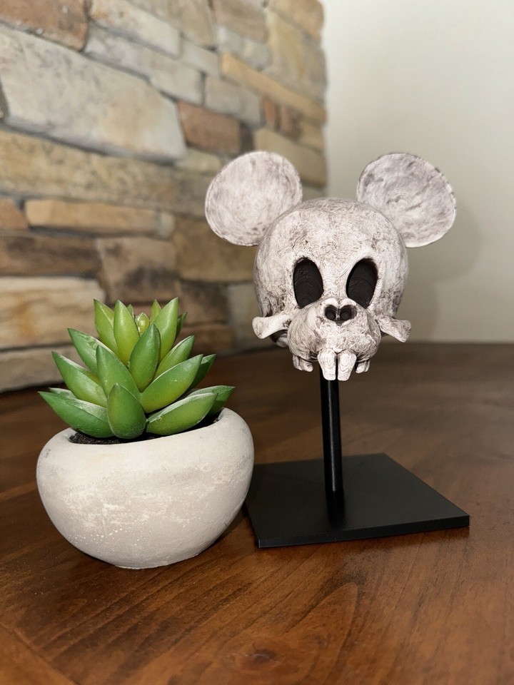 Mickey Mouse Skull Statue | eBay