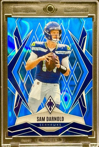 Sam Darnold RARE BLUE WAVE REFRACTOR INVESTMENT CARD PANINI /325 ...